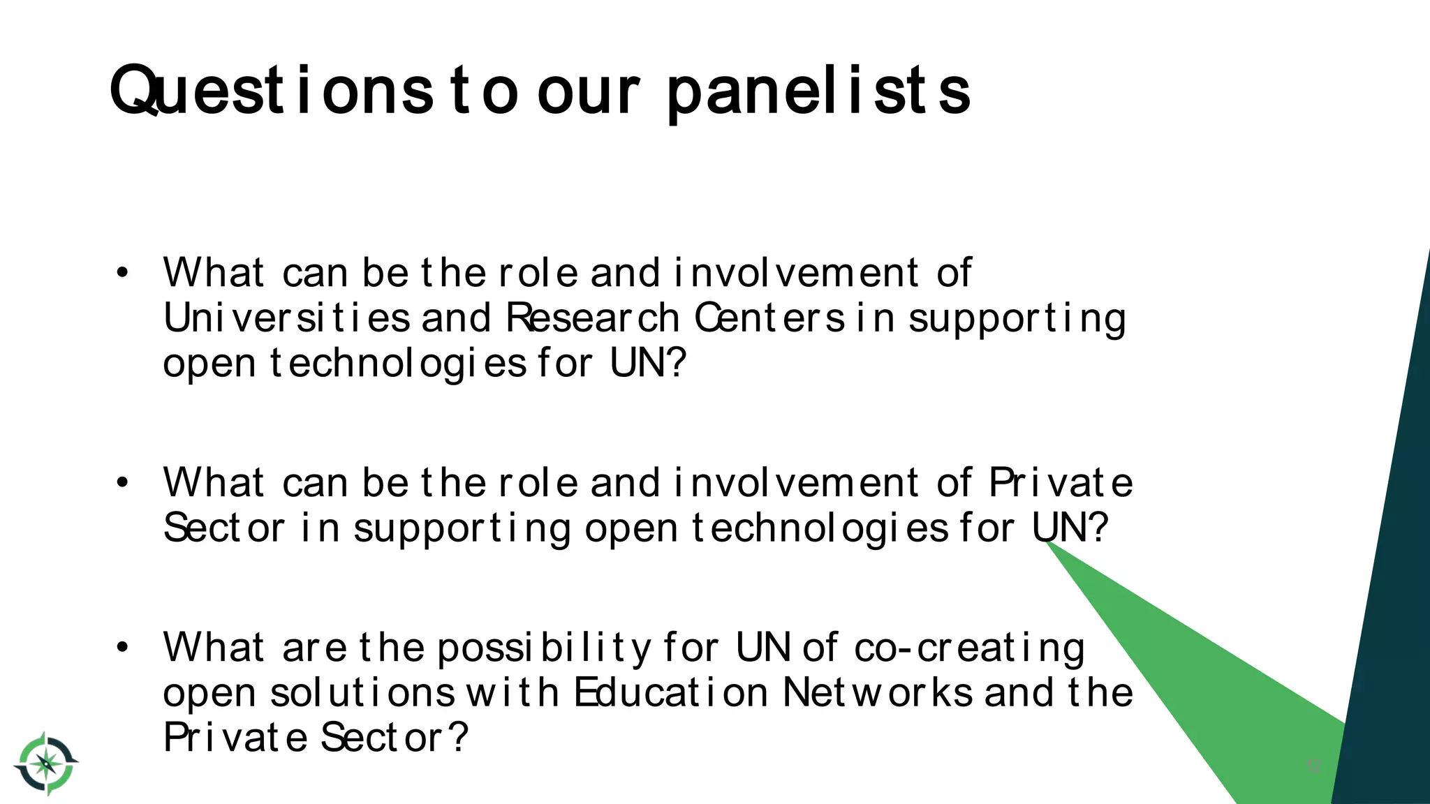 Open technologies for United Nations | PPT