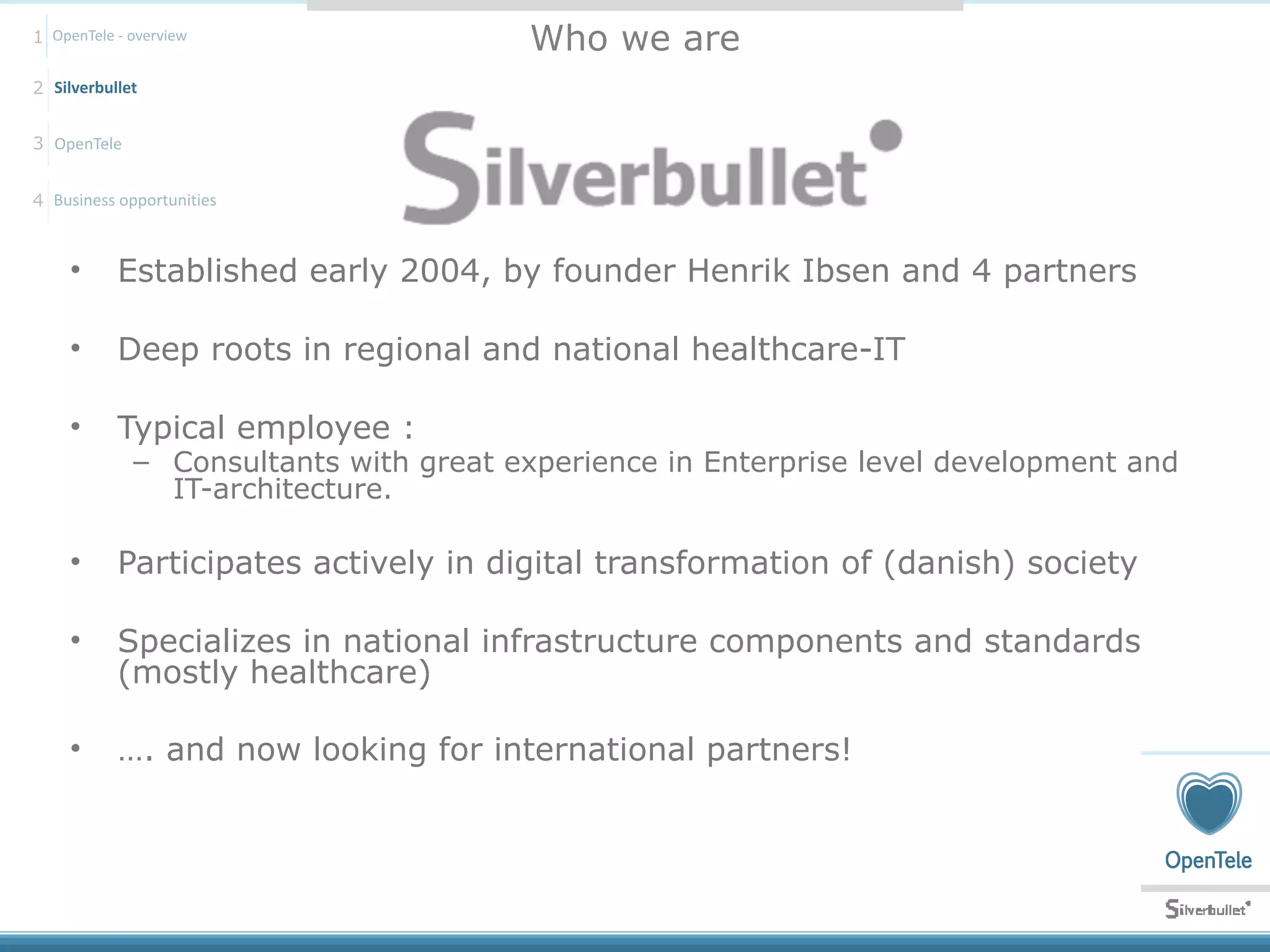 OpenTele presentation - Silverbullet | PDF