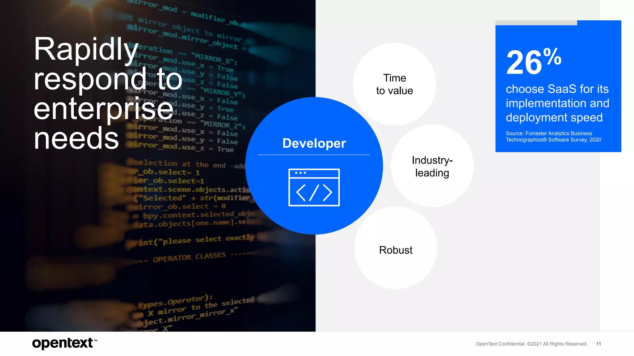 Rethink business with OpenText Core applications and services | PPTX