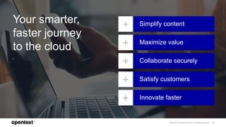 Rethink business with OpenText Core applications and services | PPTX