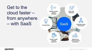 Rethink business with OpenText Core applications and services | PPT