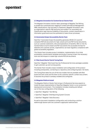 OpenText AI & Analytics Services and Solutions Catalog | PDF