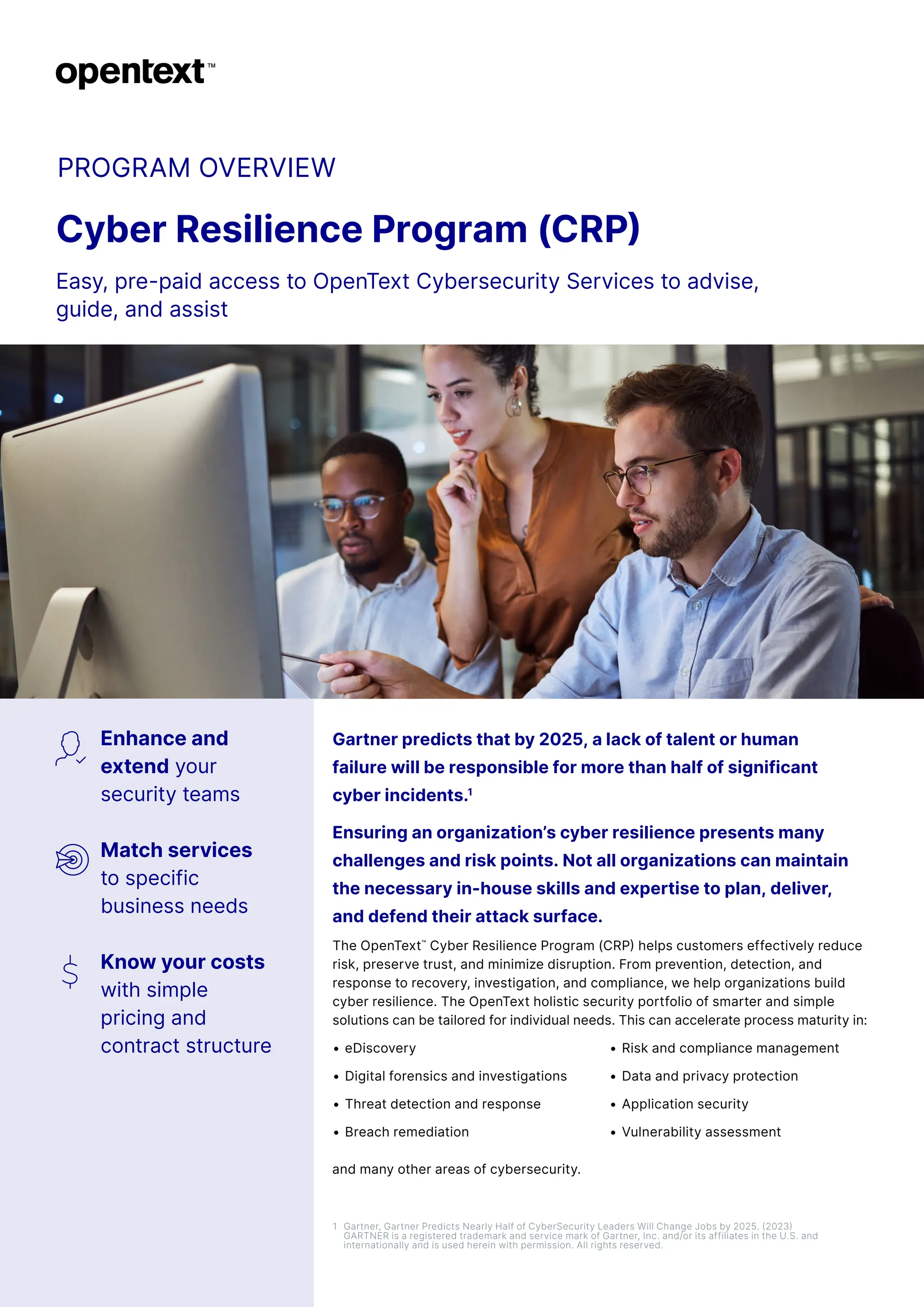 OpenText Cyber Resilience Program | PDF | Information and Network Security | Computing