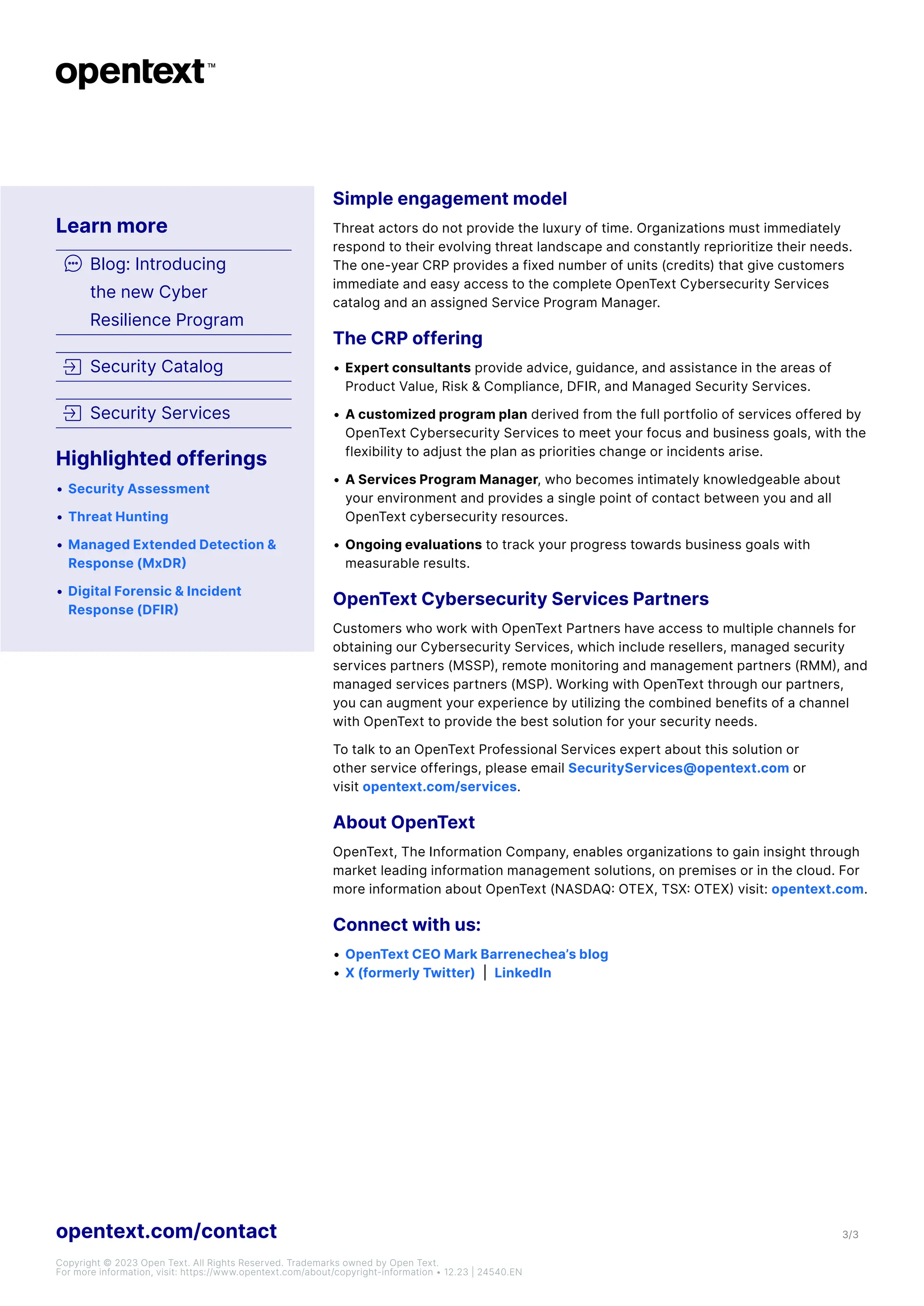 OpenText Cyber Resilience Program | PDF | Information and Network Security | Computing