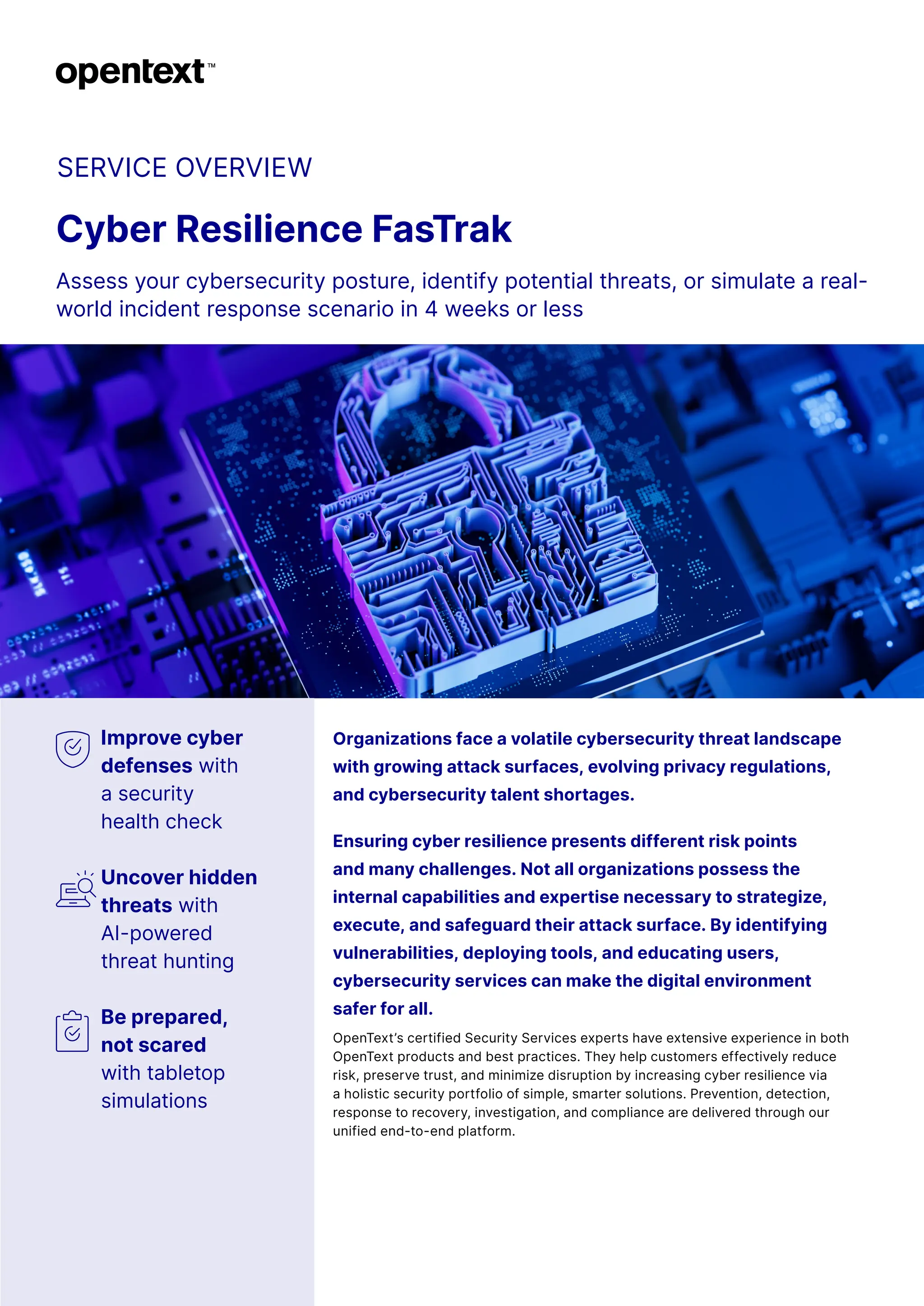 OpenText Cyber Resilience Fastrak | PDF