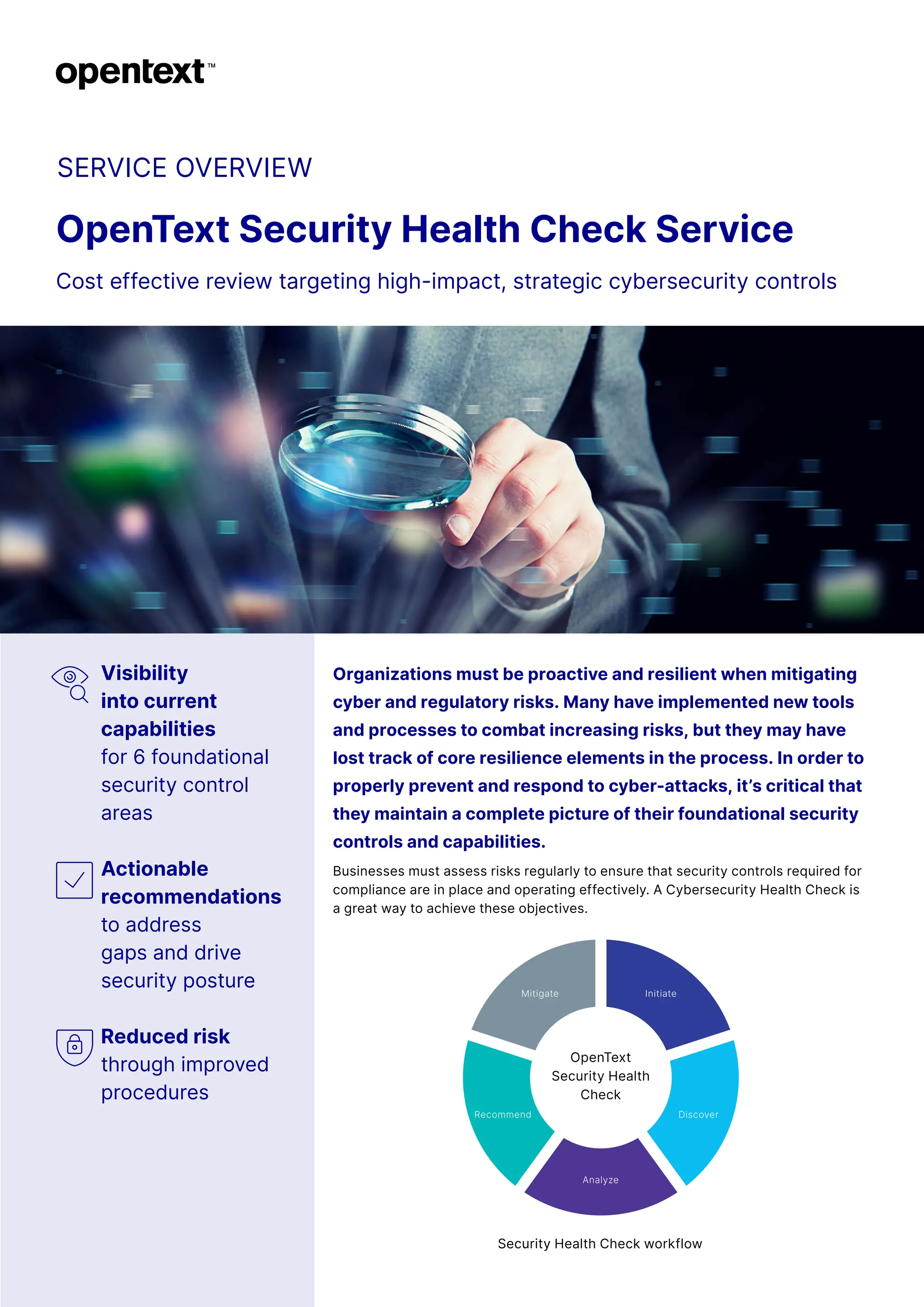 OpenText Security Health Check Service | PDF