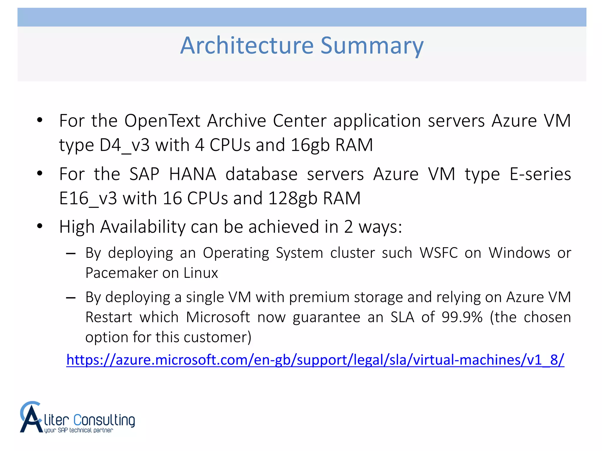 OpenText Archive Server on Azure | PDF