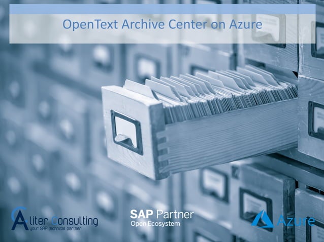 OpenText Archive Server on Azure | PDF | Cloud Computing | Internet