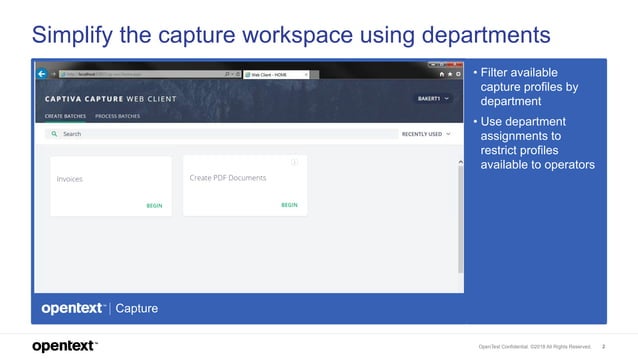 OpenText Captiva - What's new in Release 16 (EP5) | PPTX