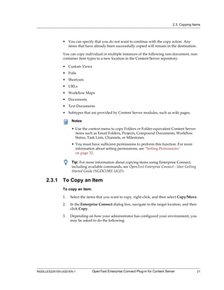 OpenText Content Server CE 22.1 - OpenText Enterprise Connect Plug-in ...