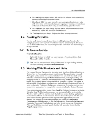 OpenText Content Server CE 22.1 - OpenText Enterprise Connect Plug-in ...