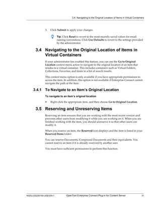 OpenText Content Server CE 22.1 - OpenText Enterprise Connect Plug-in ...
