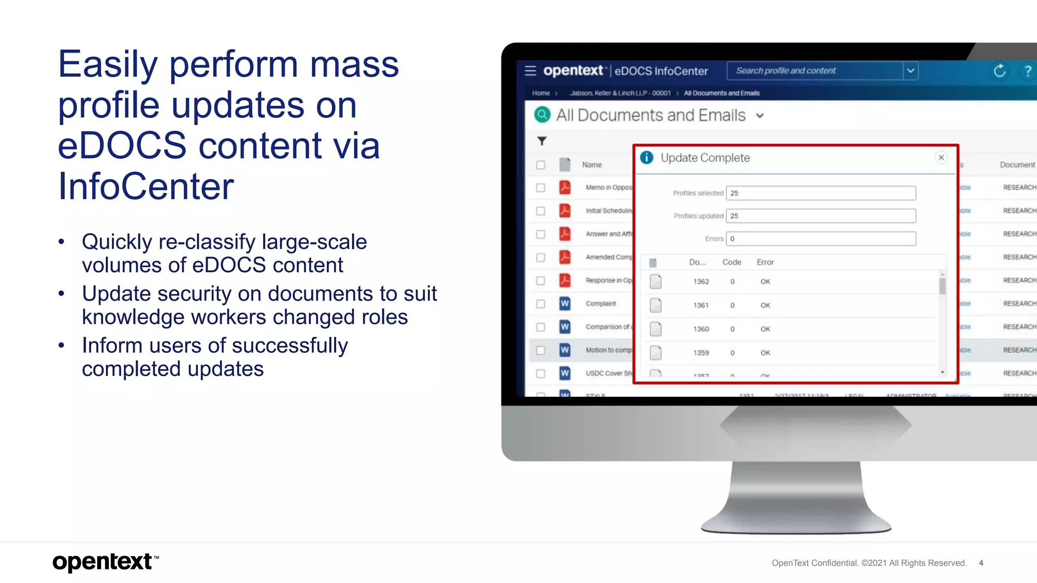 OpenText eDOCS – What’s new in CE 21.2 | PPTX