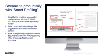 OpenText eDOCS – What’s new in CE 21.2 | PPTX