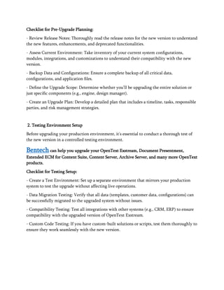 OpenText Exstream Checklist Guide for a Successful Upgrade_1.pdf