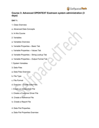 Opentext exstream dialogue online training | Opentext exstream dialogue ...