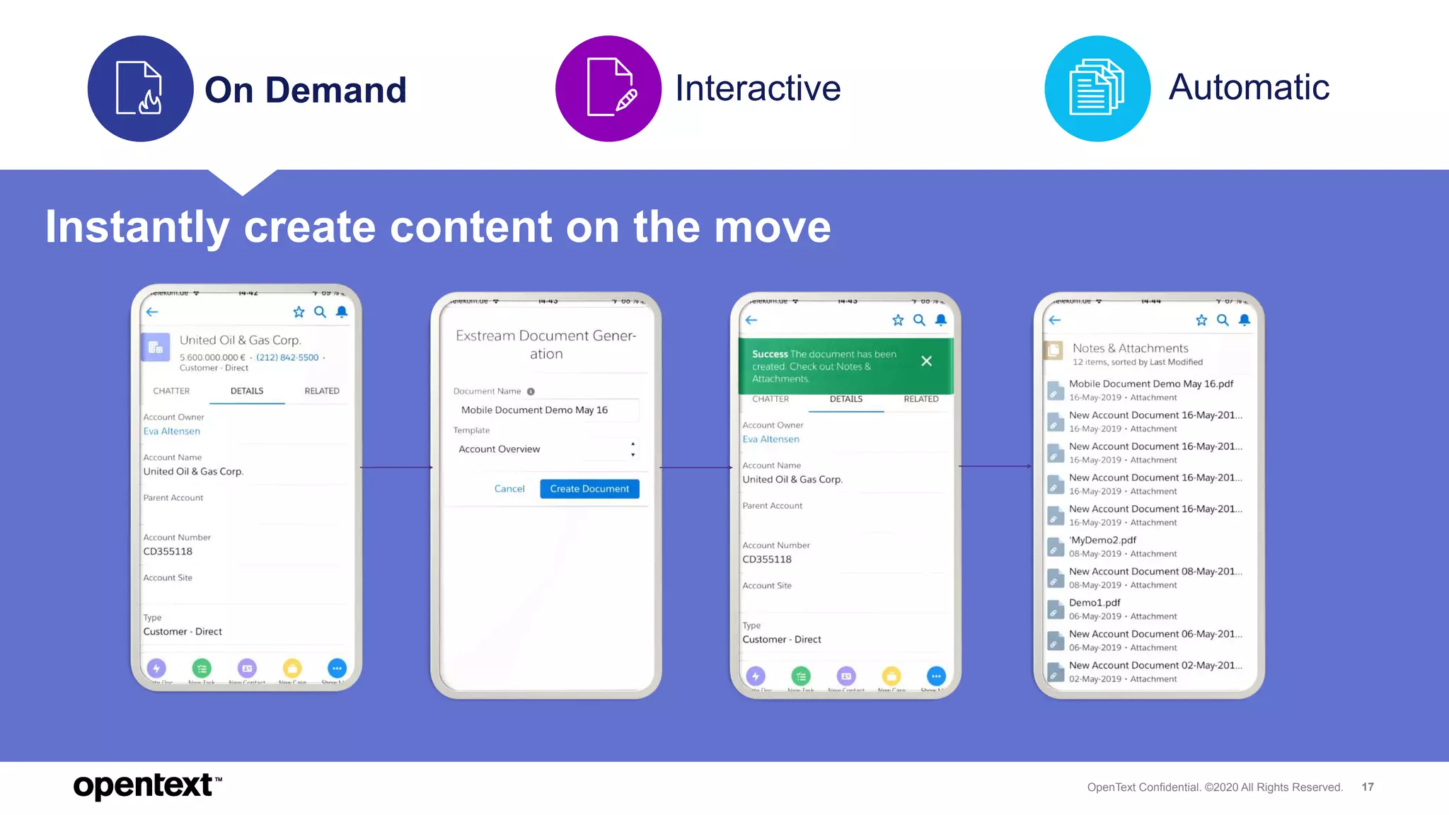 Connecting Salesforce CRM to OpenText Exstream | PPTX