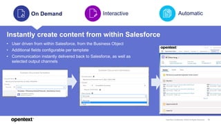 Connecting Salesforce CRM to OpenText Exstream | PPTX