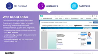 Connecting Salesforce CRM to OpenText Exstream | PPTX