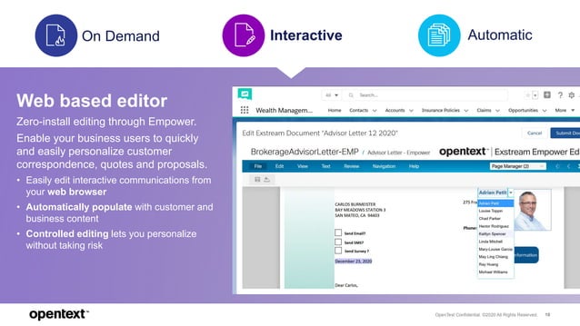 Connecting Salesforce CRM to OpenText Exstream | PPTX | Computer Software and Applications ...
