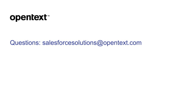 Connecting Salesforce CRM to OpenText Exstream | PPTX | Computer Software and Applications ...