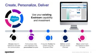 Connecting Salesforce CRM to OpenText Exstream | PPTX