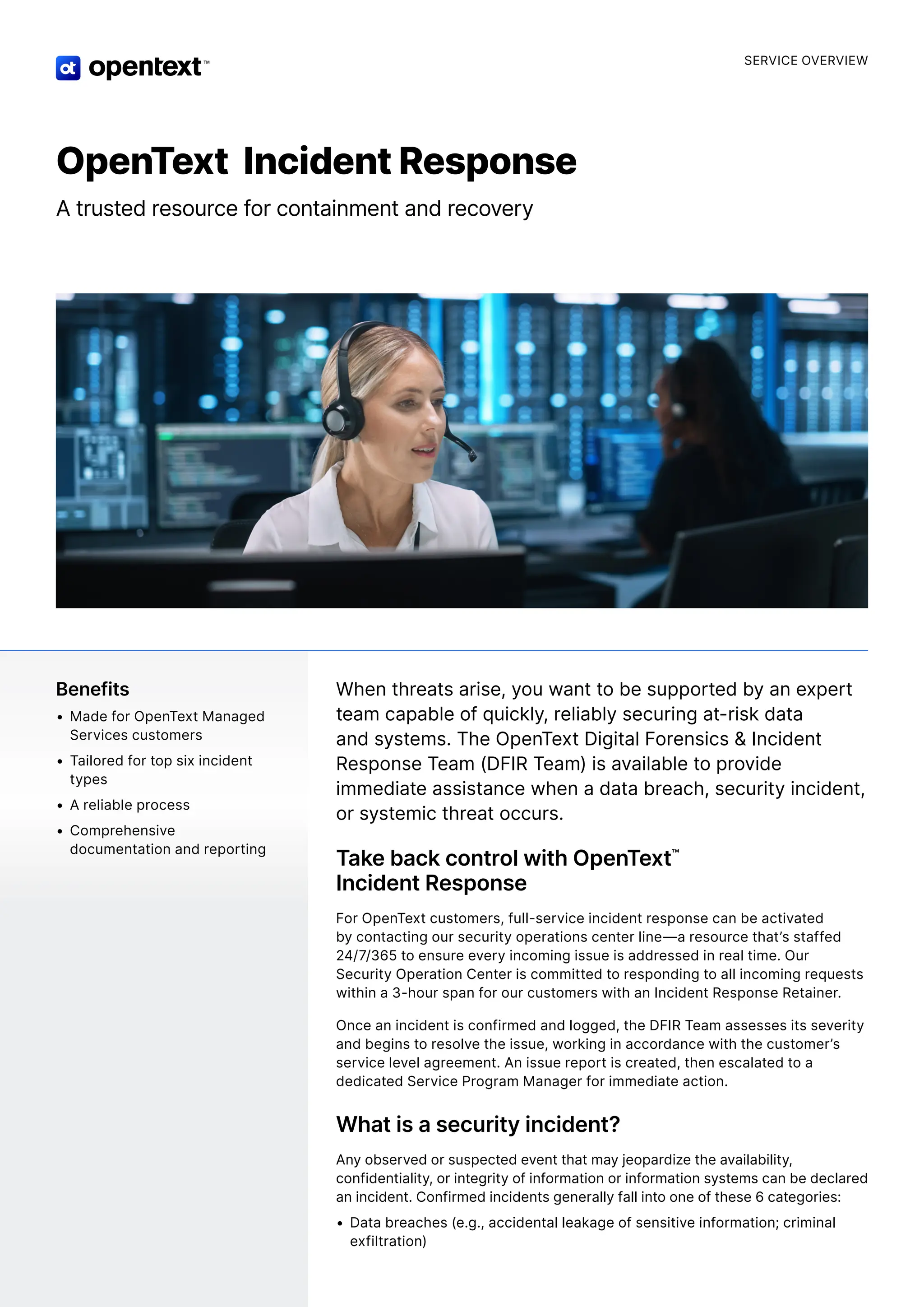 Opentext Incident Response (IR) Service Overview.pdf