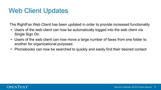 What's New in RightFax 10.6 Feature Pack 3 | PPTX