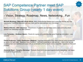 OpenText Partner Program for SAP Competence - Program Overview 2014_02 ...