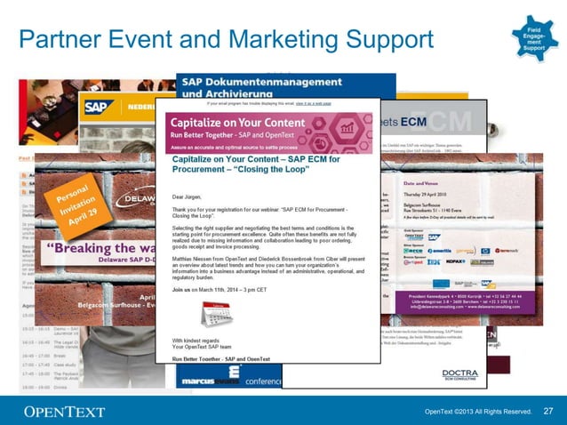 OpenText Partner Program for SAP Competence - Program Overview 2014_02 | PPT