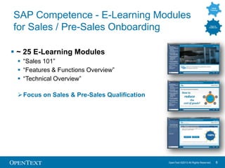 OpenText Partner Program for SAP Competence - Program Overview 2014_02 ...