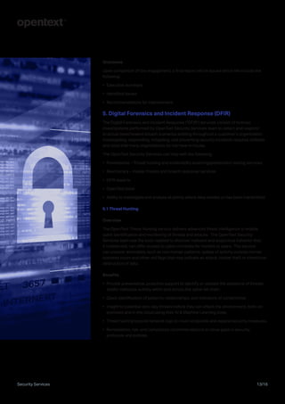 Open text security services catalog | PDF