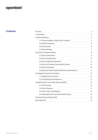 Open text security services catalog | PDF