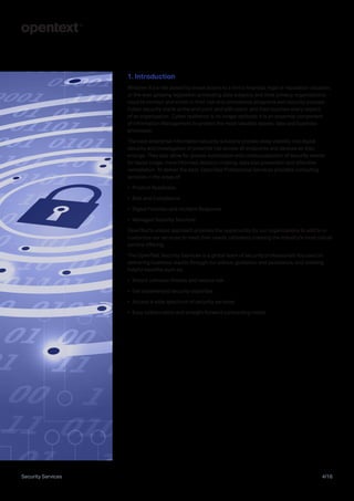 Open text security services catalog | PDF