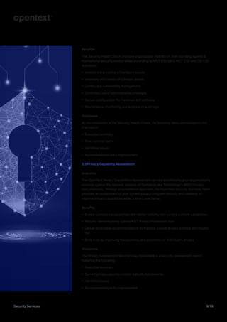 Open text security services catalog | PDF