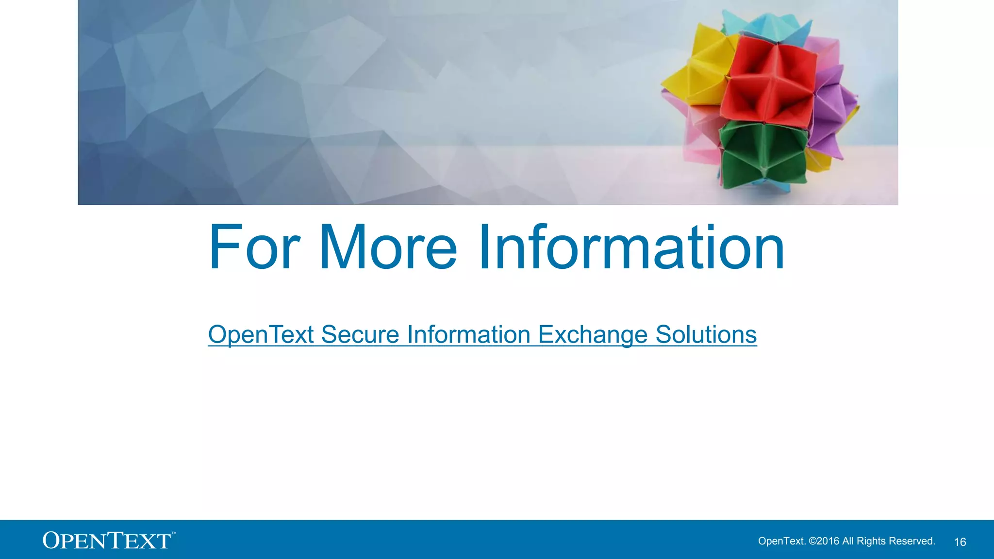 OpenText SIE Integration Slideshare | PPTX