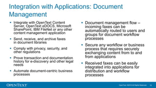 OpenText SIE Integration Slideshare | PPTX