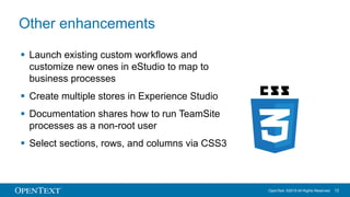 Introducing OpenText TeamSite 8.2 | PPTX