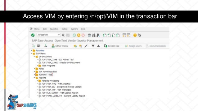 SAP Vim(Vendor Invoice management) Opentext