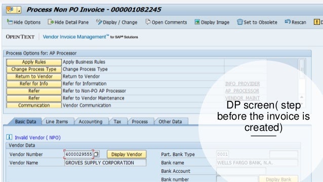 SAP Vim(Vendor Invoice management) Opentext