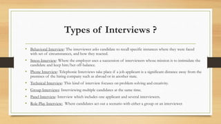 Personal Interview | PPTX