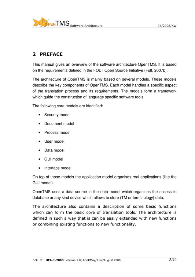Open Tms Software Architecure | PDF | Databases | Computer Software and ...