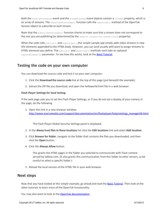 Open tok api_tutorials | PDF