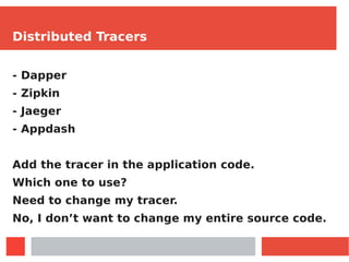 Tracing Micro Services with OpenTracing | PPT