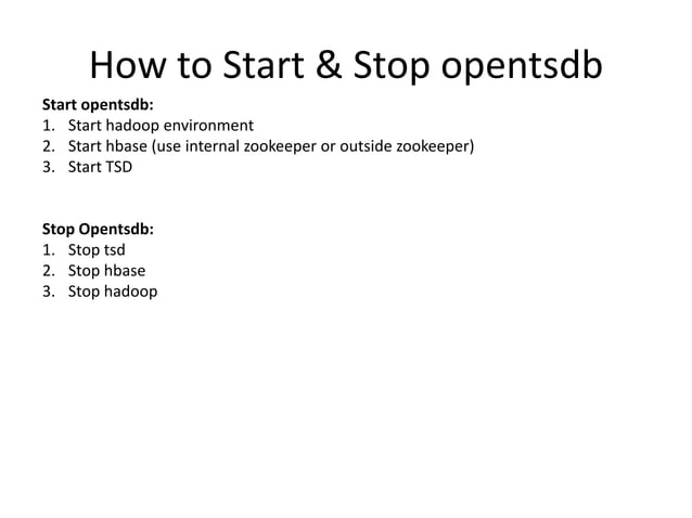 Opentsdb In A Real Enviroment Ppt