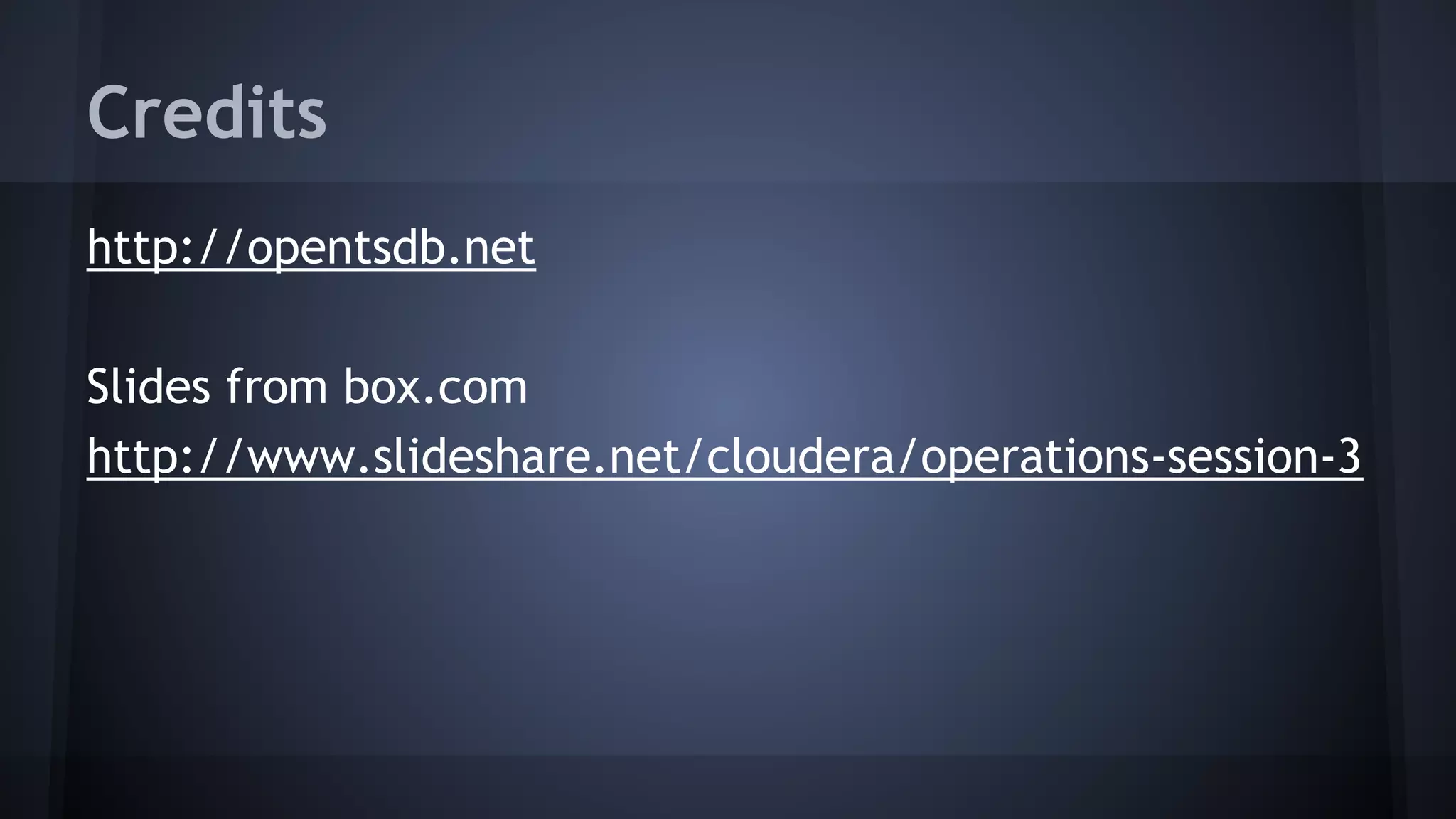 Open TSDB Lightning Talk | PPT
