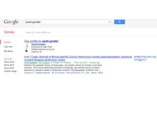 How to set up your Google Scholar profile (Google Scholar Citations) | PPTX