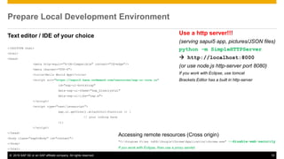 SAPUI5 & OpenUI5 for SAP InnoJam | PPT