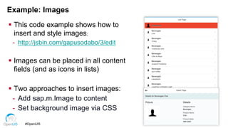 Getting Started with OpenUI5 (San Francisco State University) | PPT