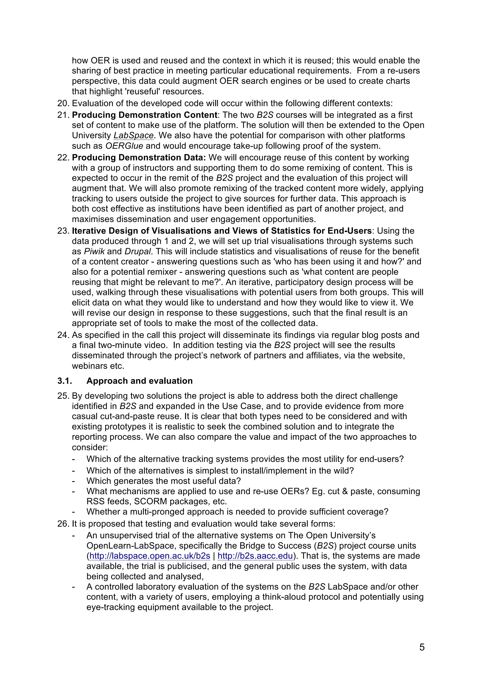 TRACK OER - Project proposal | PDF | Web Development | Internet